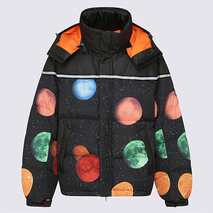 313 Worldwide Multicolour Heavy Weight Puffer Planets Down Jacket - ShopStyle
