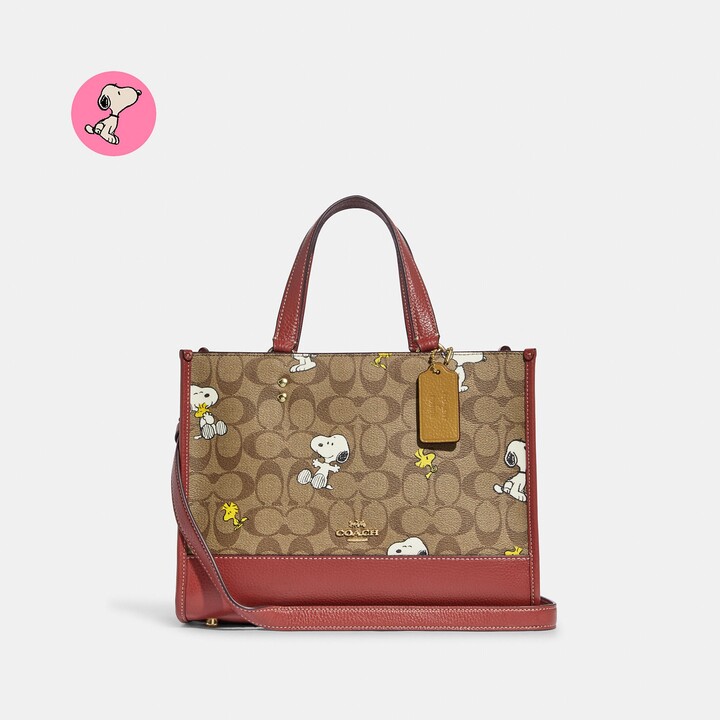 Coach Outlet Coach X Peanuts Dempsey Carryall In Signature Canvas With ...
