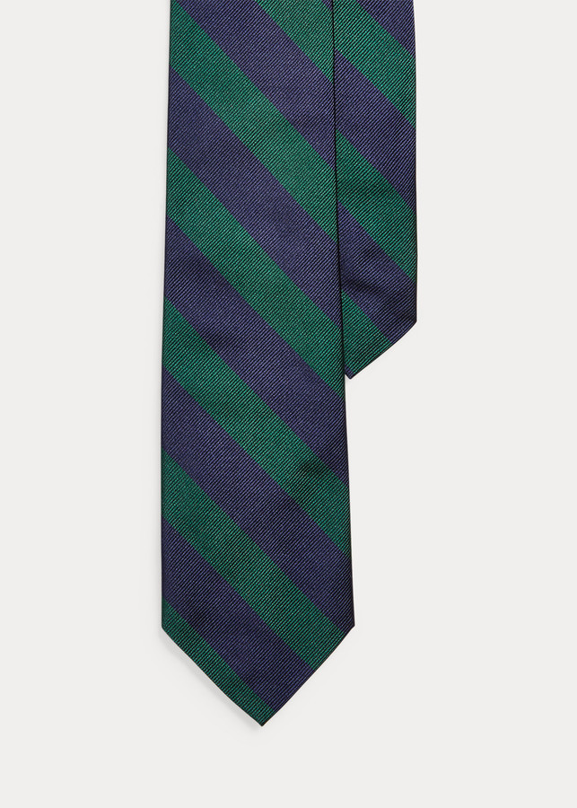 Ralph Lauren Striped Silk Repp Narrow Tie - ShopStyle