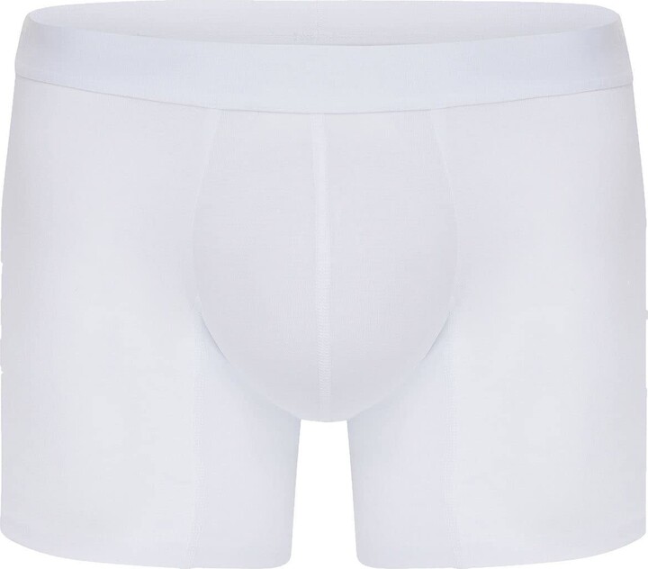 Comfyballs Mens Cotton Long Boxer - Ghost White - Medium - ShopStyle