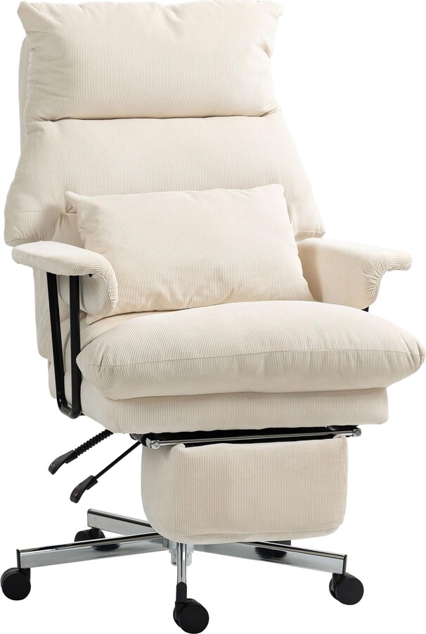 HOMCOM Large Overstuffed Office Chair with Lumbar Support - ShopStyle