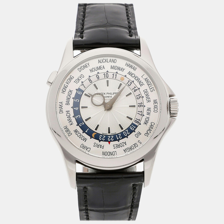 Patek Philippe Silver 18k White Gold Complications 5130G-001 Automatic ...