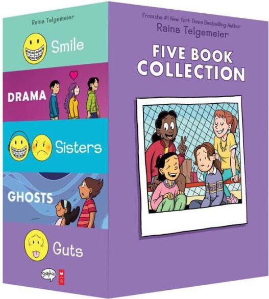 Barnes & Noble Raina Telgemeier Collection Box Set (Smile, Drama ...