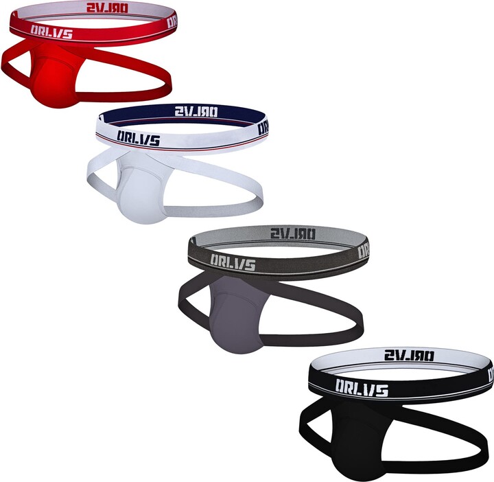 Faringoto Men's Jockstraps Sexy Jock Strap Mens Briefs Jockstrap Pouch Man Cotton Panties Thongs ...