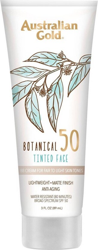 Australian Gold Botanical Tinted Face Sunscreen Lotion - - SPF 50 - 3 ...