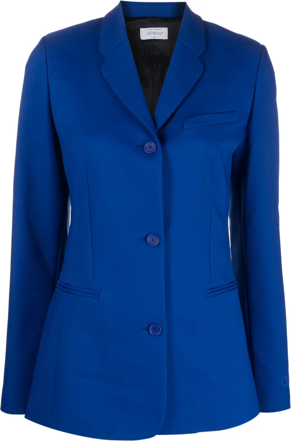 Off-White Darted Twill Blazer - ShopStyle