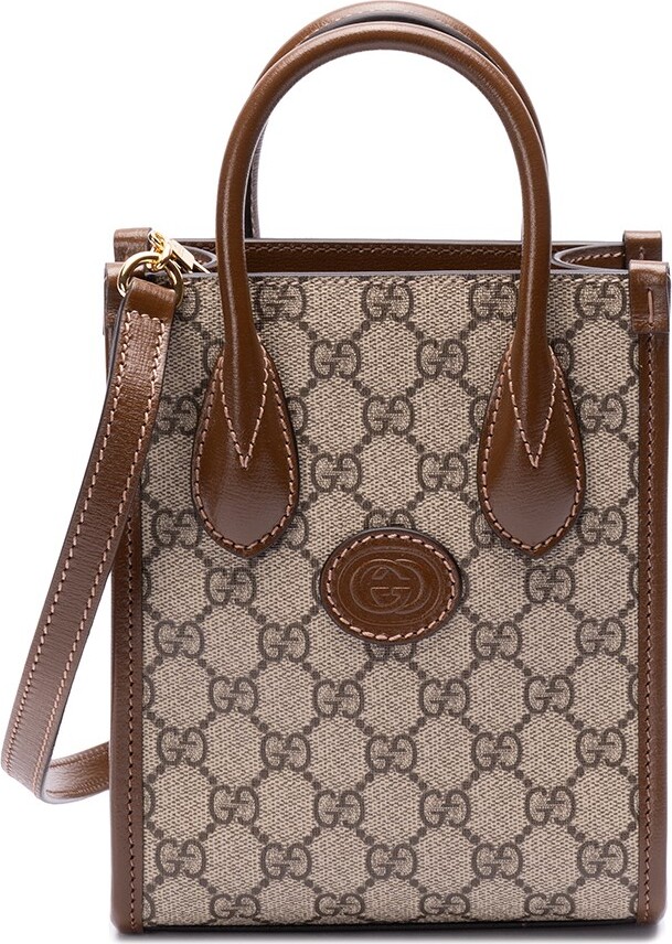 Gucci Mini Tote Bag With `Interlocking G` - ShopStyle