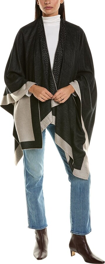 La Fiorentina Embellished Ruana - ShopStyle Casual Jackets