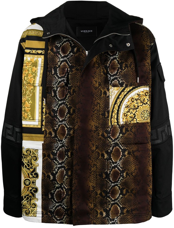 Versace Multi-Panel Design Jacket - ShopStyle Outerwear