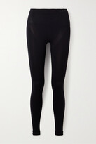 FALKE ERGONOMIC SPORT SYSTEM Stretch-jersey Leggings - Black - ShopStyle