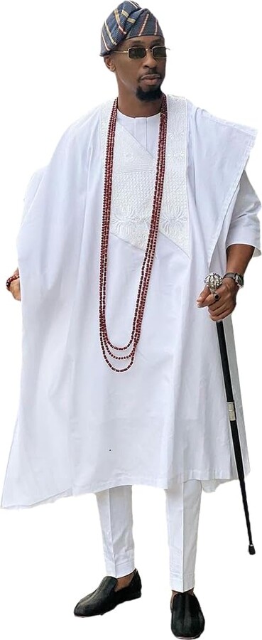 HD African Mens Clothing Traditional Wedding Attire Embroidery Agbada ...