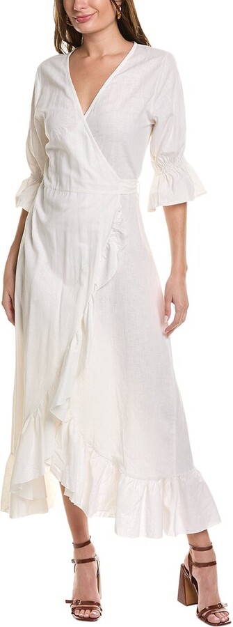 Sole Tatiana Linen-Blend Wrap Dress - ShopStyle