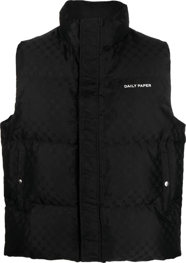 Daily Paper monongram Pondo padded gilet - ShopStyle Vests