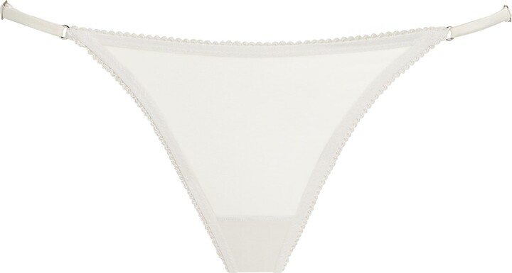 Kiki de Montparnasse Silk Floral Chouchou G-String Thong - ShopStyle ...