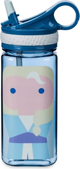 16oz Elsa Unified Characters Water Bottle with Built-in Straw Frozen ...