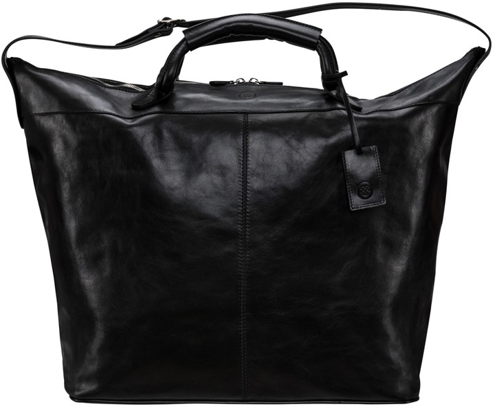 Maxwell Scott Bags Luxury Real Leather Black Luggage Bag - ShopStyle