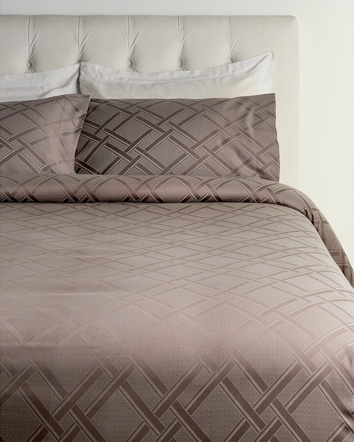 Dea Italian Linens Leo Jacquard Duvet Set - ShopStyle