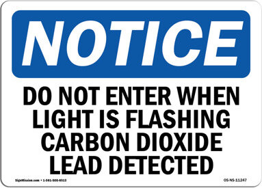 SignMission Do Not Enter When Light is Flashing Carbon Sign - ShopStyle ...