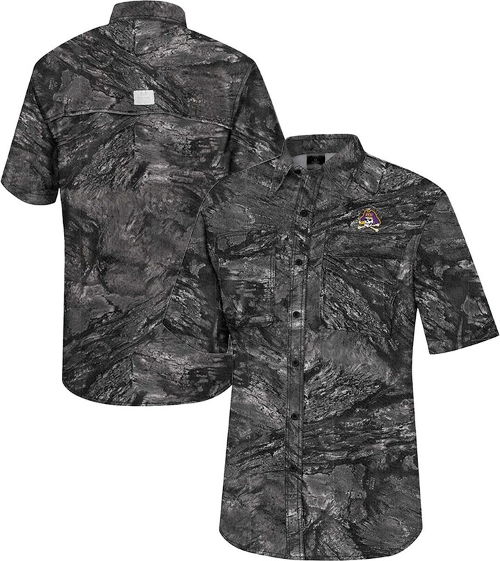 Colosseum Men's Charcoal Ecu Pirates Realtree Aspect Charter Full ...
