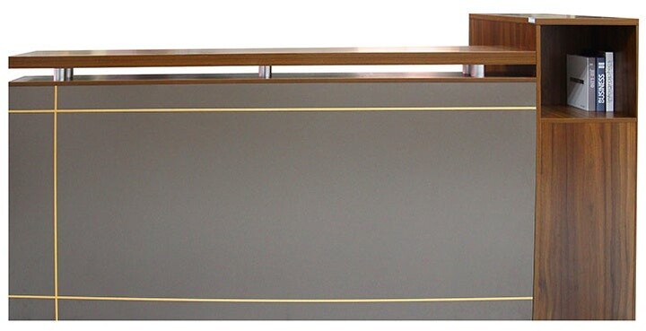 Modern Design Wholesale Front Wood Office Furniture Counter Reception ...