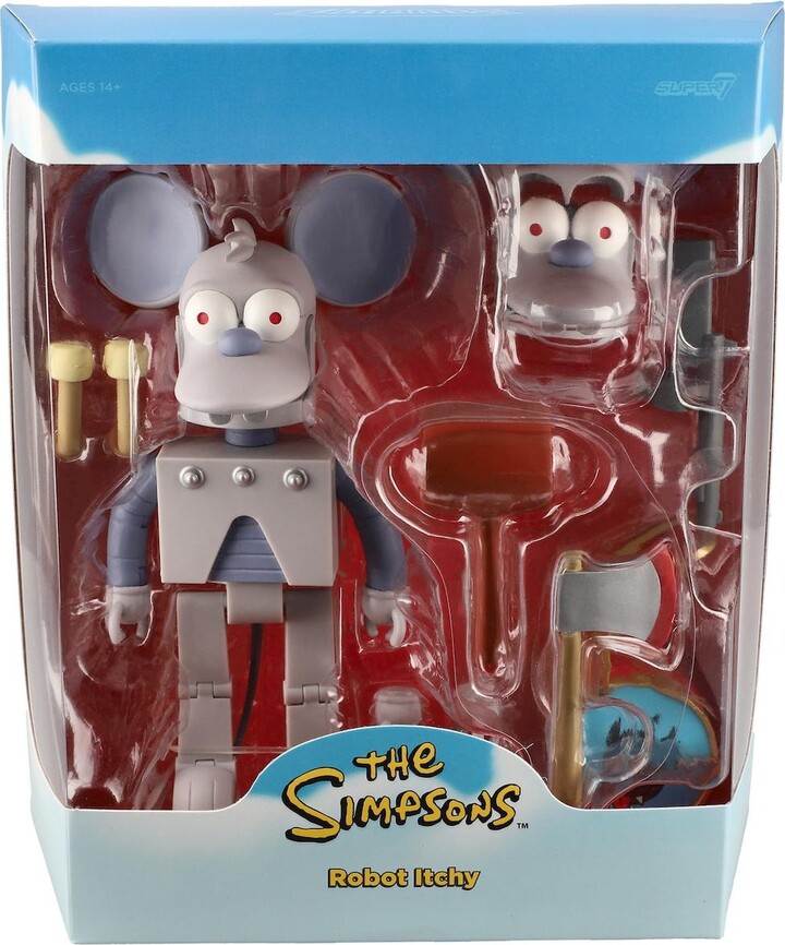 Super7 Super 7 The Simpsons Robot Itchy ultimates Figure - Wave 1 ...