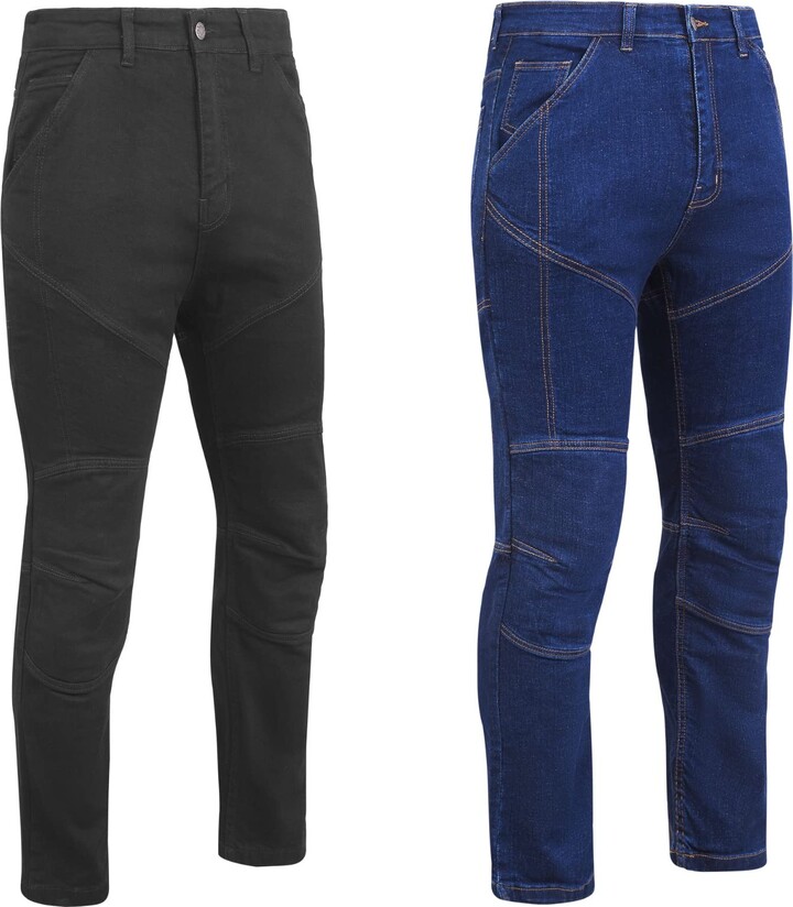 ADS SPORTS Men's Motorcycle Motorbike Kevlar Jeans CE Armour Protected ...