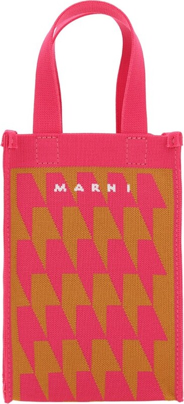 Marni Logo Detailed Strapped Tote Bag - ShopStyle
