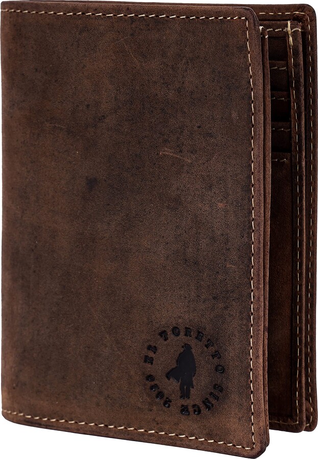 EL TORETTO Genuine Leather RFID Blocking Large Capacity Genuine Leather ...