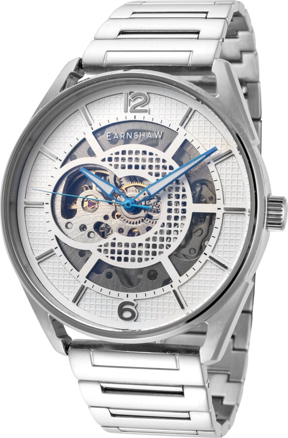 Thomas Earnshaw Men's Sandy Point Skeleton 42mm Automatic Watch - ShopStyle