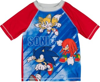 Sonic the Hedgehog Knuckles The Tails Little Boys Rash Guard and Swim ...
