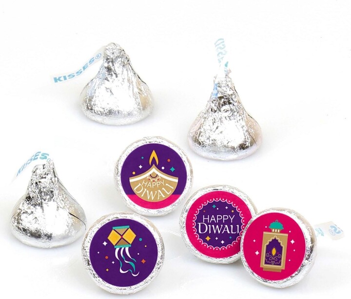 Big Dot of Happiness Happy Diwali - Festival of Lights Party Round ...