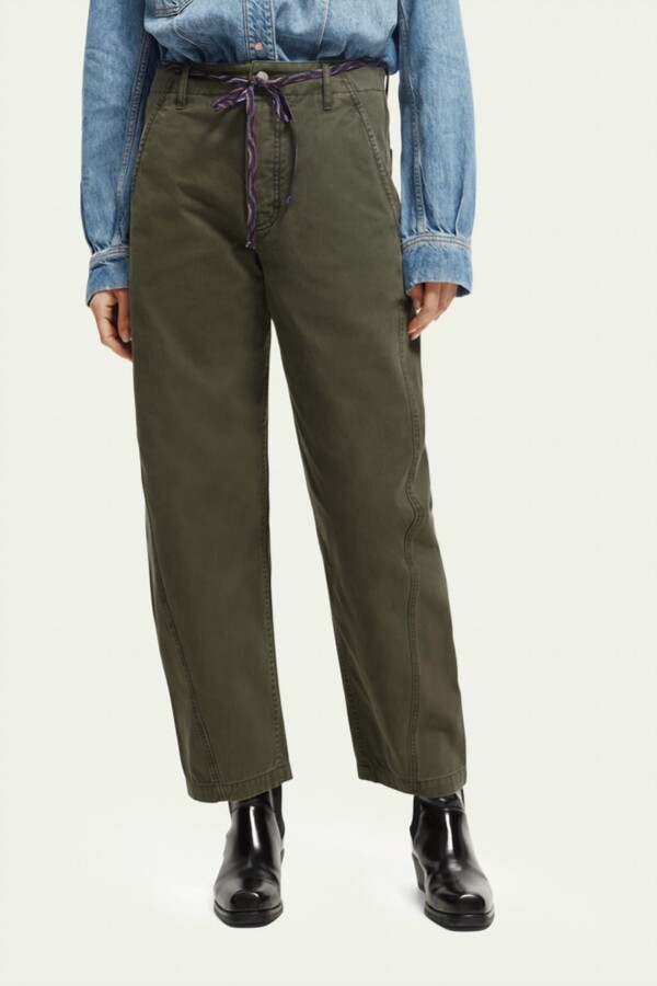 Scotch & Soda The Pip Utility Chino In Military Green - ShopStyle Pants