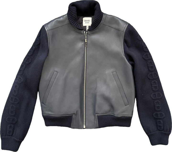 Hermes Leather jacket - ShopStyle