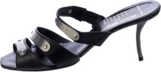 Clergerie Leather Slides - ShopStyle