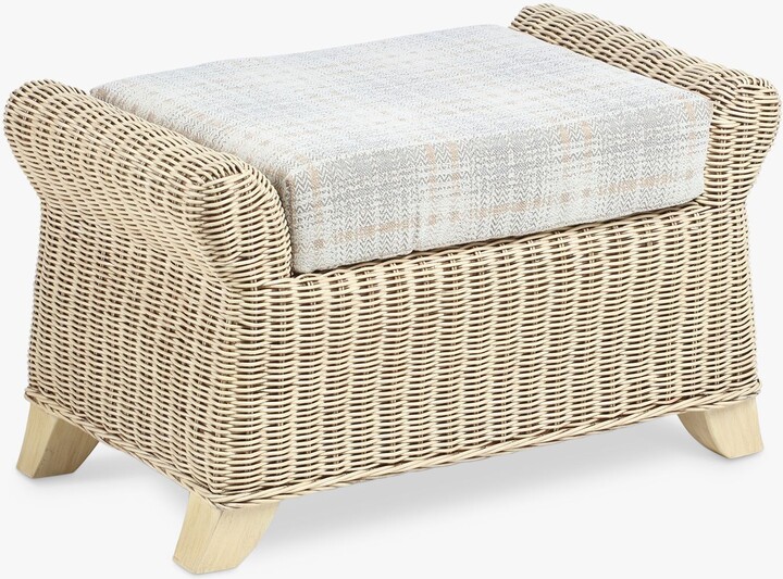 Desser Clifton Rattan Athena Check Footstool Table - ShopStyle Living Room
