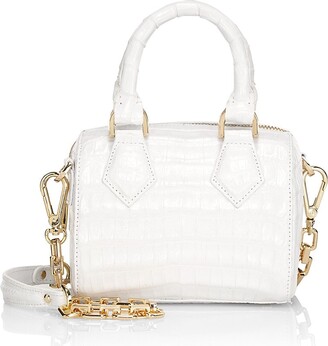 Maria Oliver Small Lilly Crocodile Leather Bowler Bag - ShopStyle