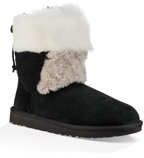 UGG Patchwork Fluff Classic Bootie - ShopStyle Boots