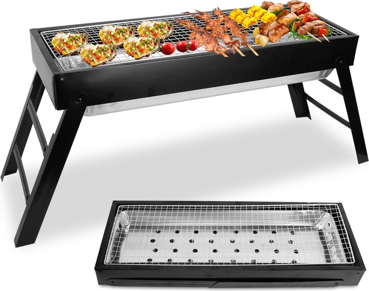 Fresh Fab Finds Foldable Charcoal BBQ Grill Stainless Steel Portable ...