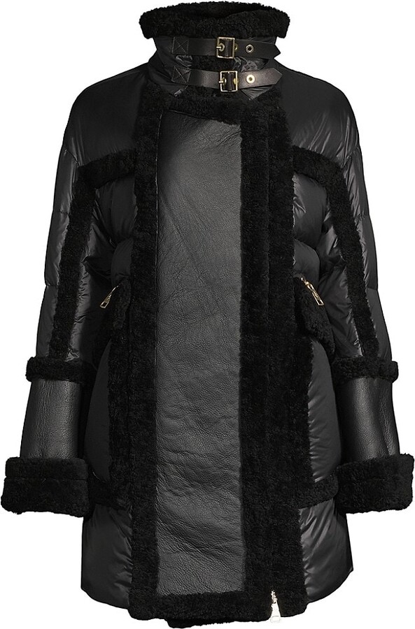 Nicole Benisti Belgravia Shearling & Shell Down Puffer Coat - ShopStyle