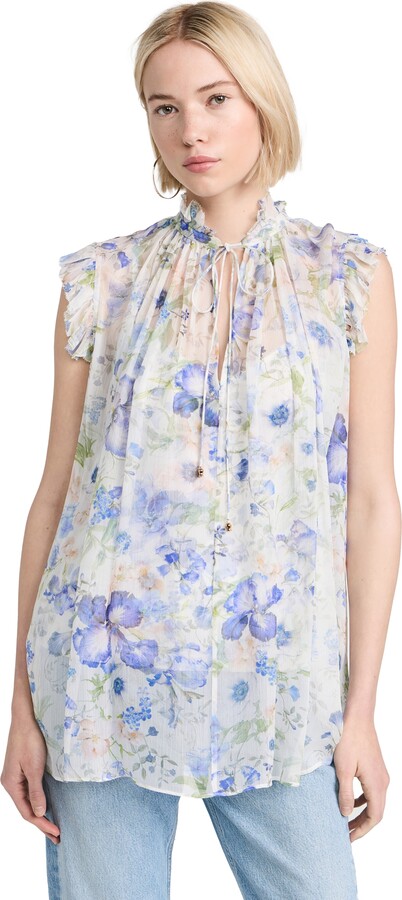 Zimmermann Natura Frilled Tank - ShopStyle Tops