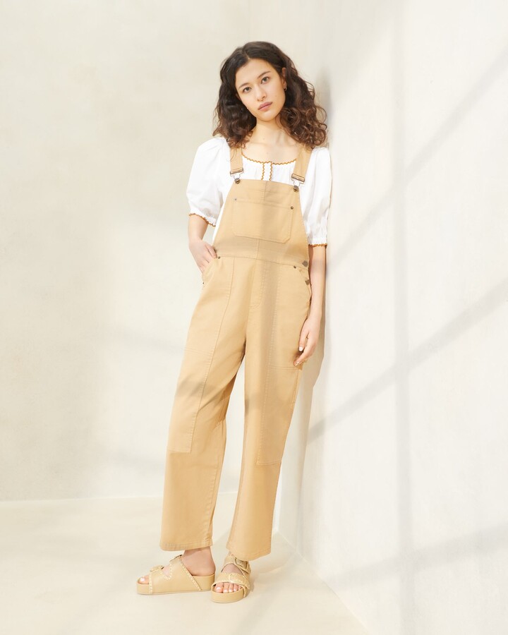 Loeffler Randall Ross Camel Overalls - ShopStyle Jumpsuits & Rompers