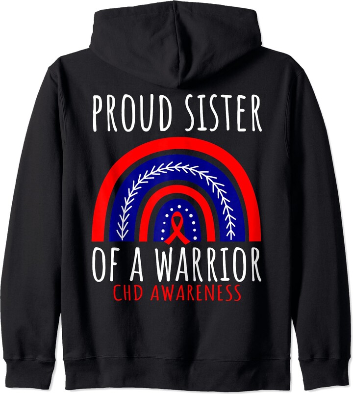 American Heart Health Month CHD Awareness Rainbow Red Proud Sister ...