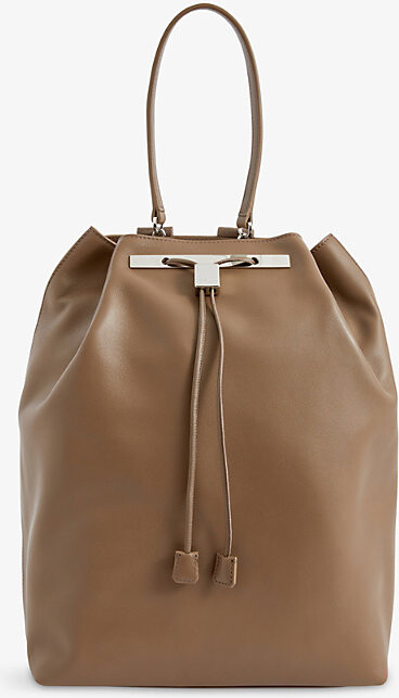 The Row Womens French Grey Pld 11 Leather Backpack - ShopStyle