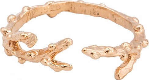 Alohi Kai Jewelry Women's Adjustable Limu Branched Ring - Rose Gold ...