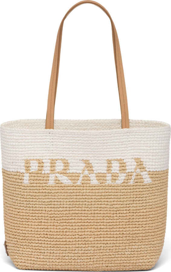 Prada Raffia Tote Bag - ShopStyle