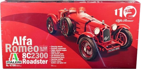Italeri Skill 5 Model Kit Alfa Romeo 8C 2300 Roadster 1/12 Scale Model - ShopStyle Home Office ...