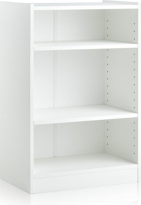 3-Tier Bookcase Open Display Rack Cabinet with Adjustable Shelves ...