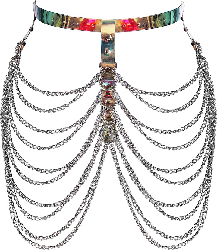 Banssgoth Womens Leather Garter Leg Belts Harness Full Cage Body Waist ...