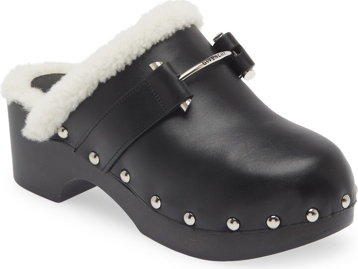 Givenchy Genuine Shearling Lined Platform Clog - ShopStyle