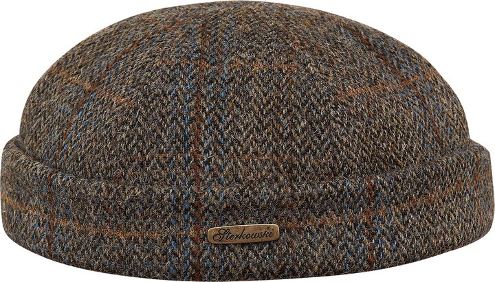 Sterkowski Docker Cap | 100% Harris Tweed Beanie for Men and Women ...